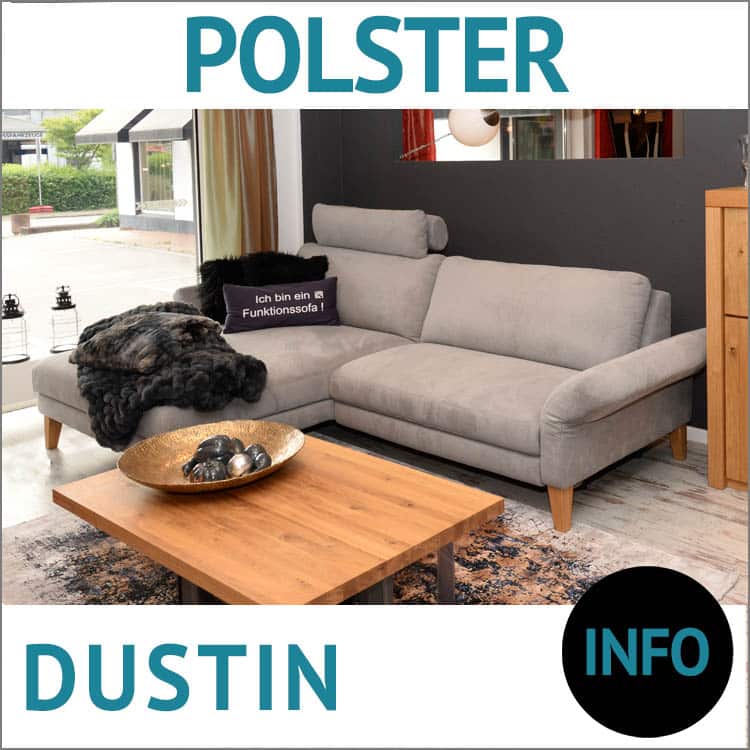 Sofa Dustin ist eine familientaugliche Couch oder eine Polsterecke